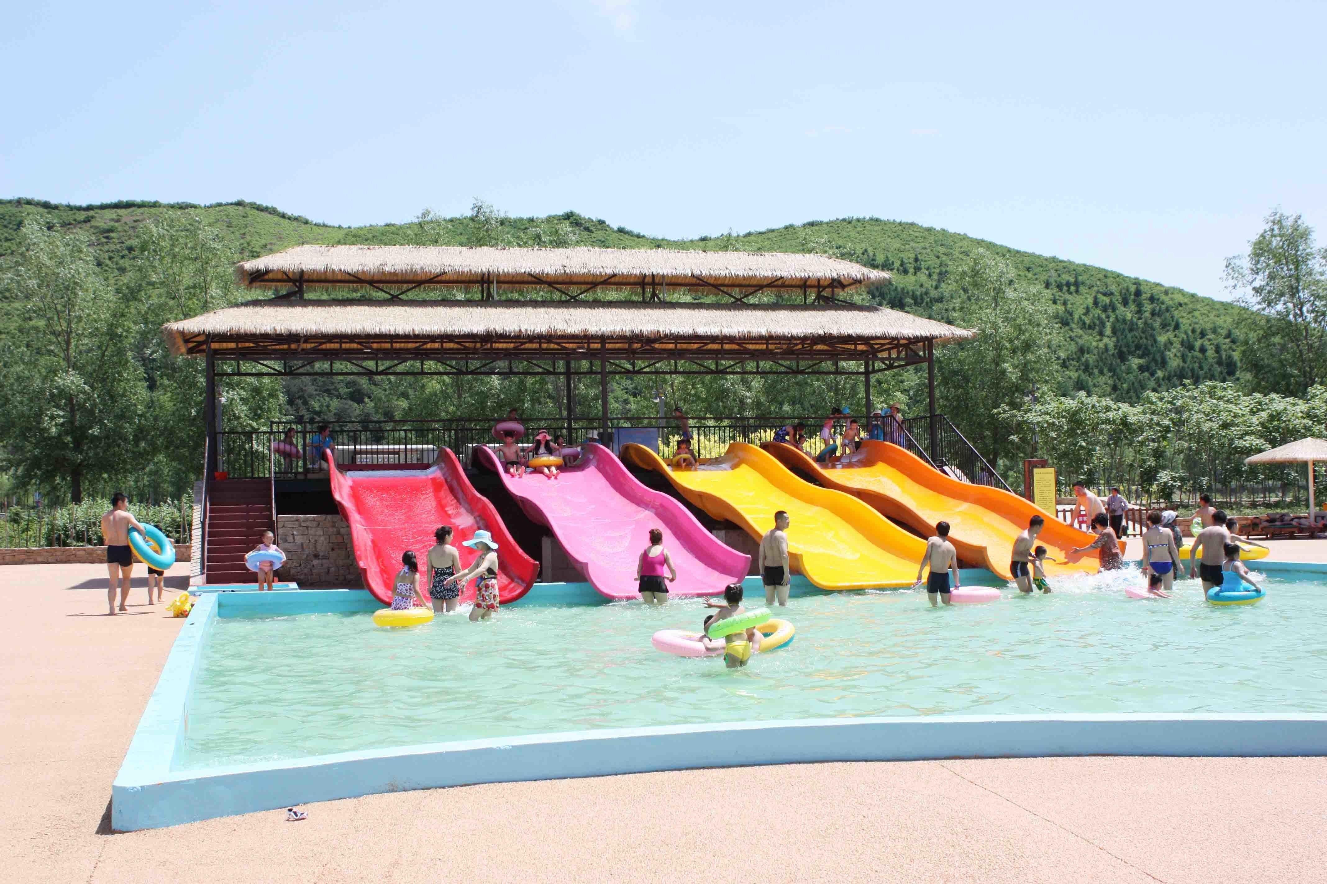 FRP scherzt Combinaton-Wasserrutsche durch Körper oder Floss für Wasser ...